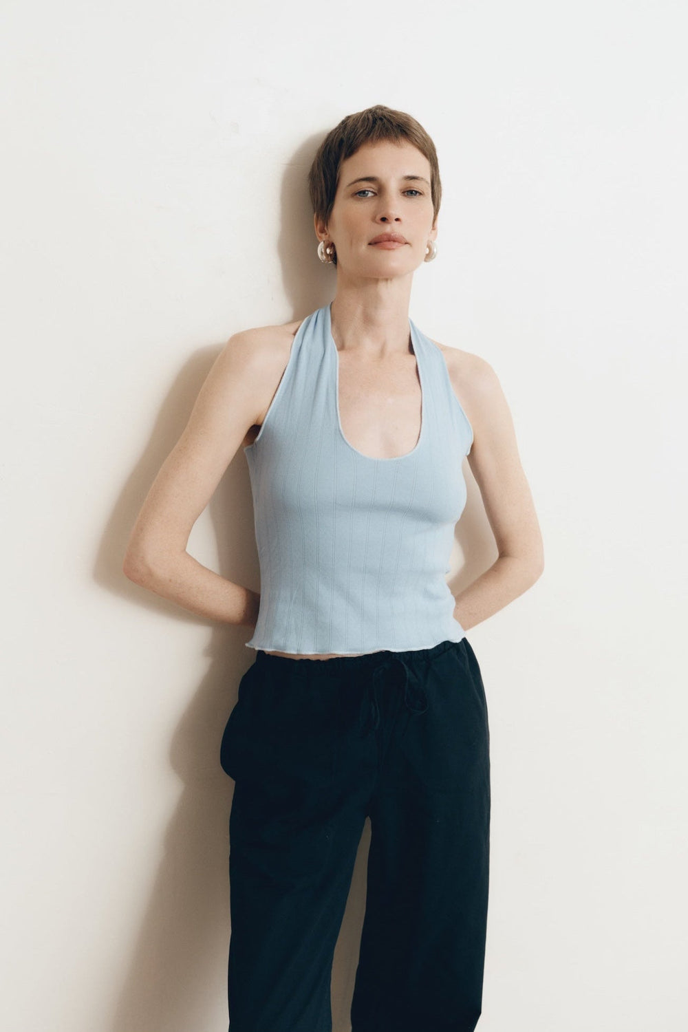 Pointelle Halter Top | VIR VITA